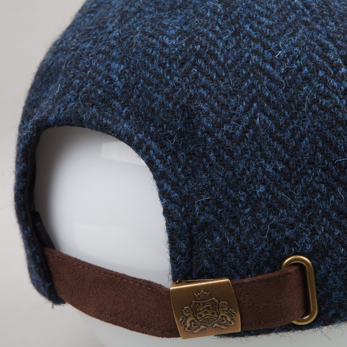 Harris Tweed Baseball Hat in navy herringbone – Highland Store