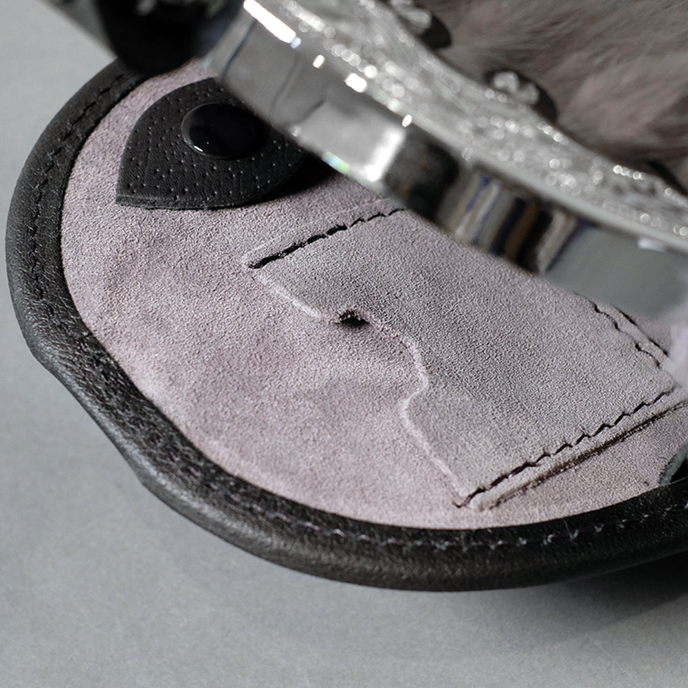 Grey Muskrat Fur Dress Sporran with Chrome Cantle – Highland Store