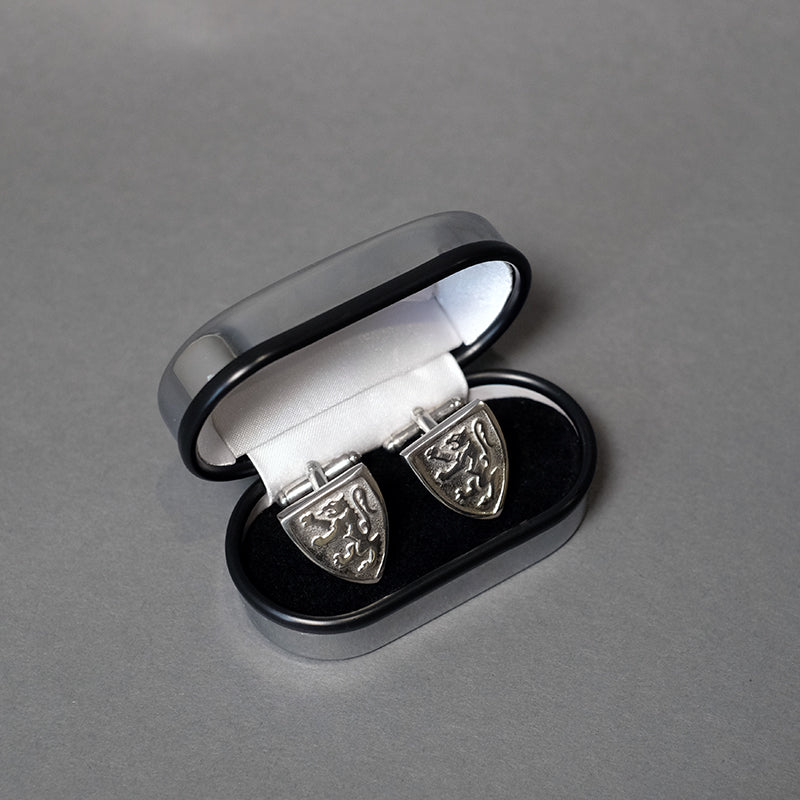 Pewter Cufflinks with Scottish Lion – Highland Store