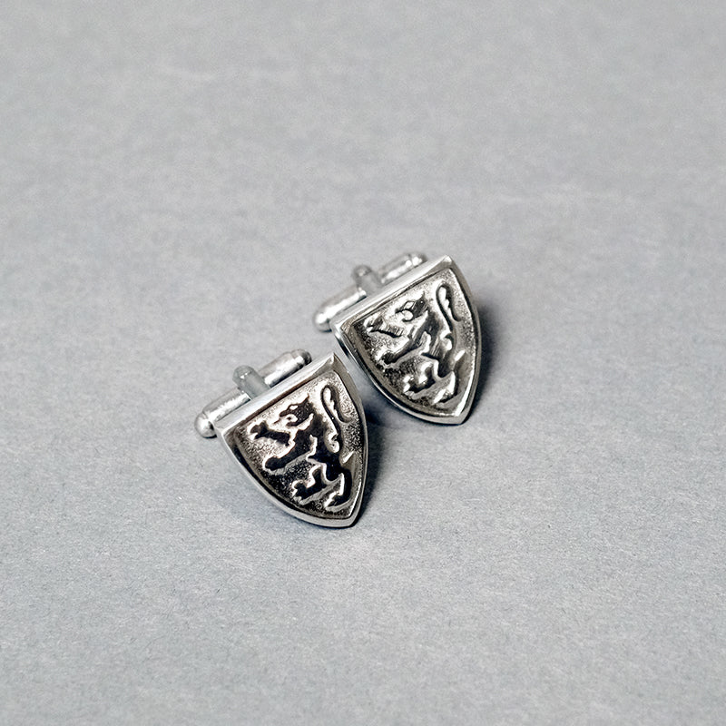 Pewter Cufflinks with Scottish Lion – Highland Store